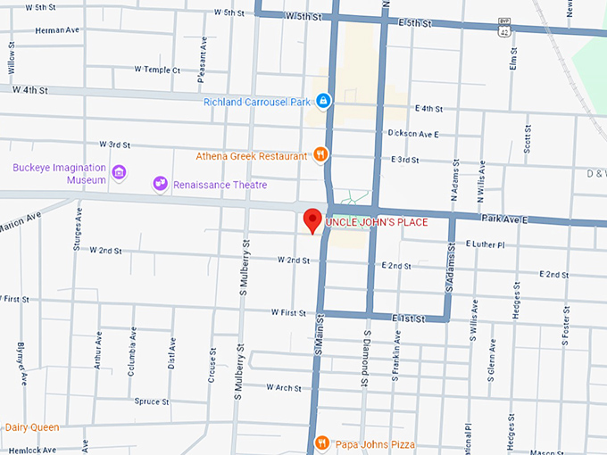 16. uncle john&rsquo;s place map