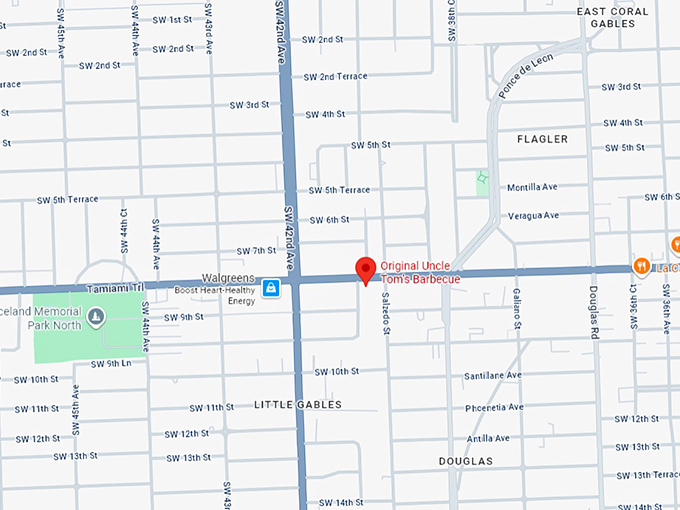 16. uncle tom&rsquo;s barbecue map