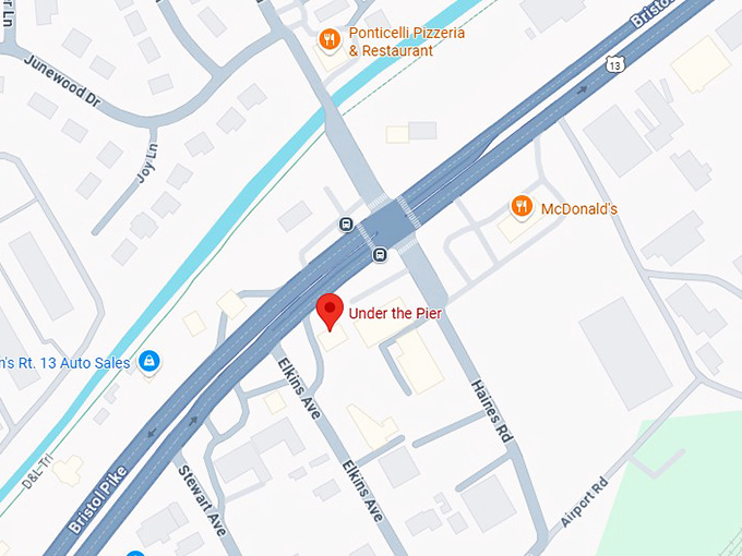 16. under the pier map