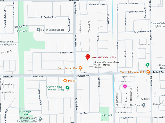 union jack fish and chips map