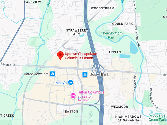 16. uptown cheapskate columbus easton map