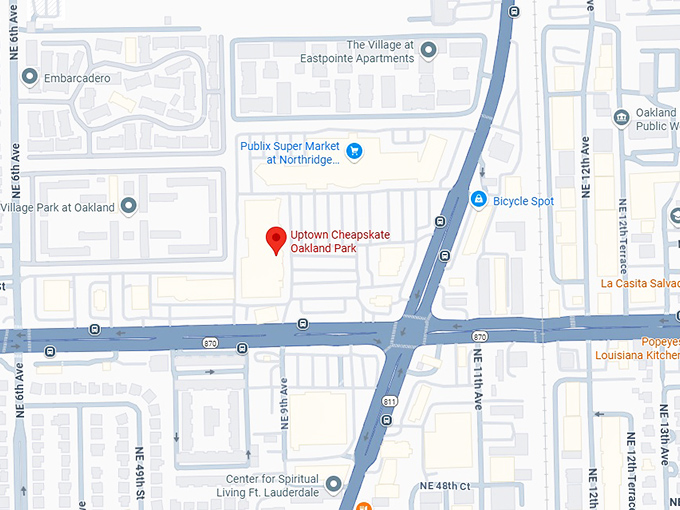 16. uptown cheapskate oakland park map