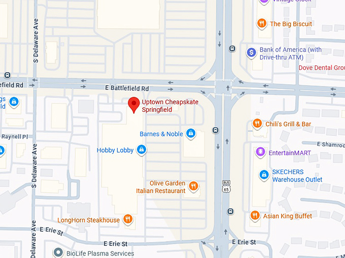 16. uptown cheapskate springfield map