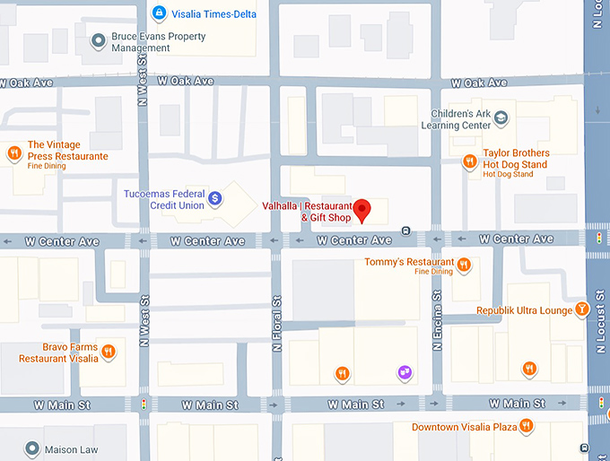 16. valhalla restaurant & gift shop map