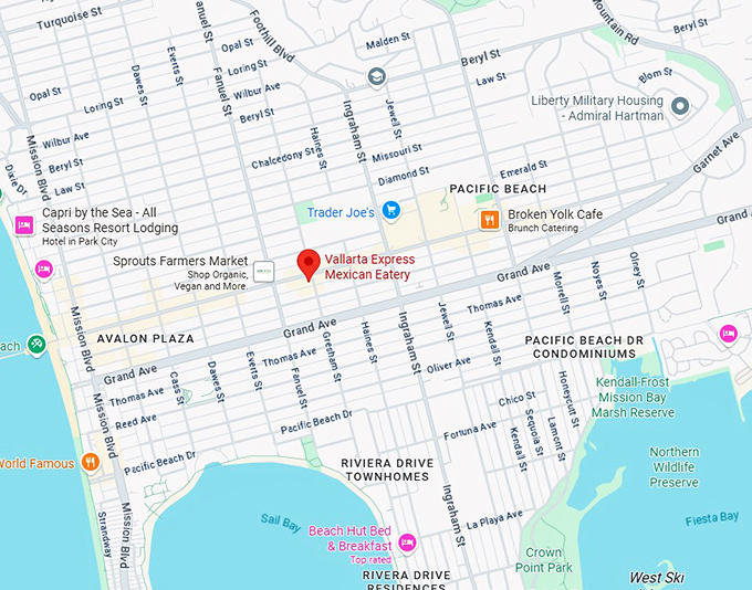 16. vallarta express mexican eatery map