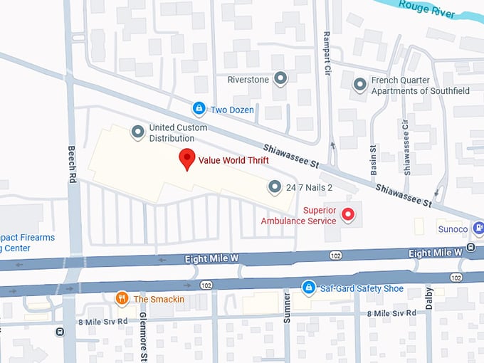 16. value world thrift map