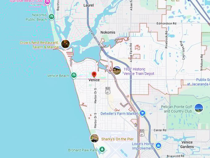 16. venice fl map