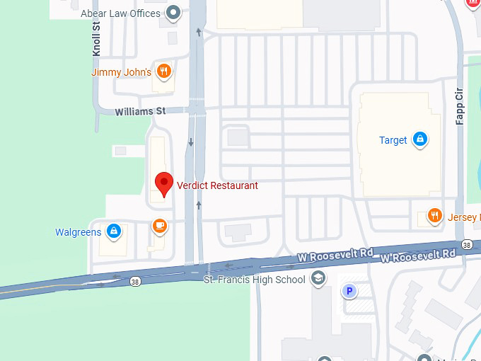 16. verdict restaurant map