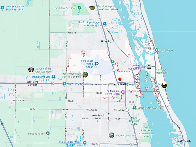 16. vero beach map