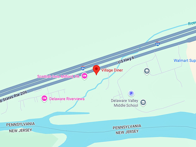 16. village diner map