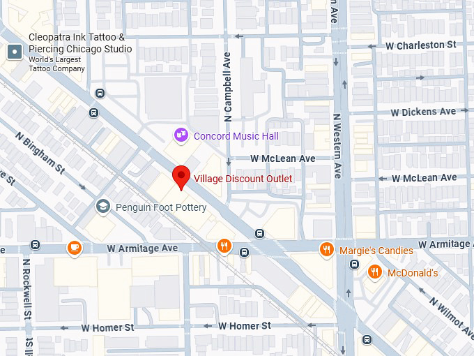 16. village discount (2032 n milwaukee ave) map