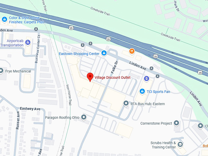 16. village discount outlet map