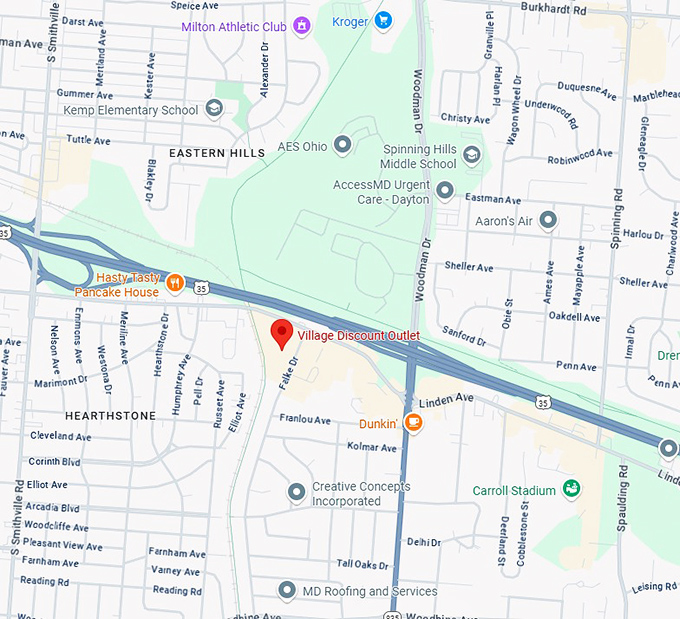 16. village discount outlet map