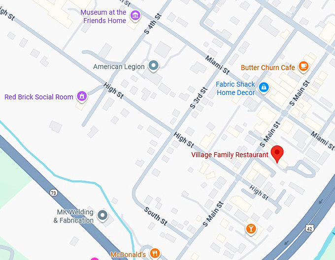 village family restaurant map