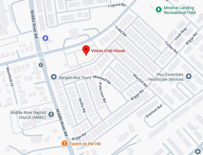 16. vinces crab house map