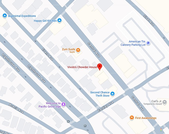 16. vivolo's chowder house map