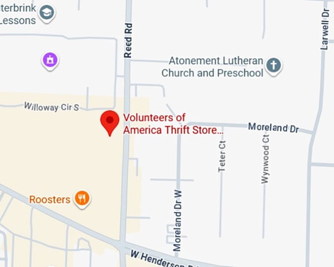 16. volunteers of america thrift store west henderson map
