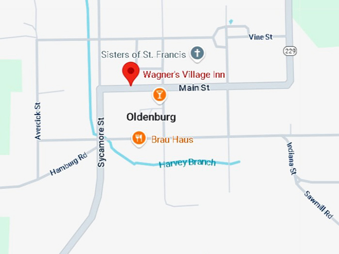 16. wagner's village inn map