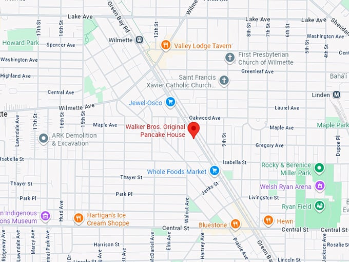 16. walker bros. original pancake house map