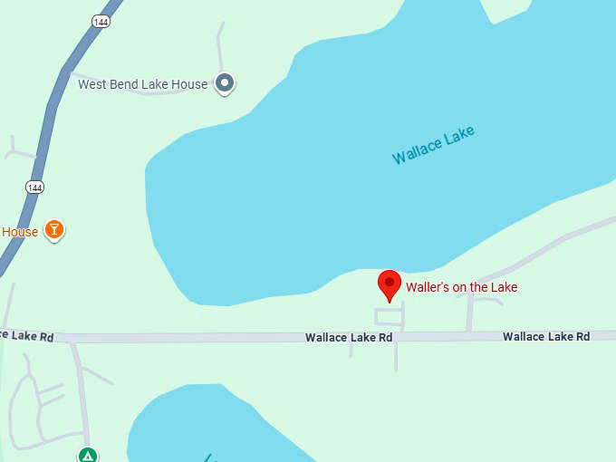 16. waller's on the lake map