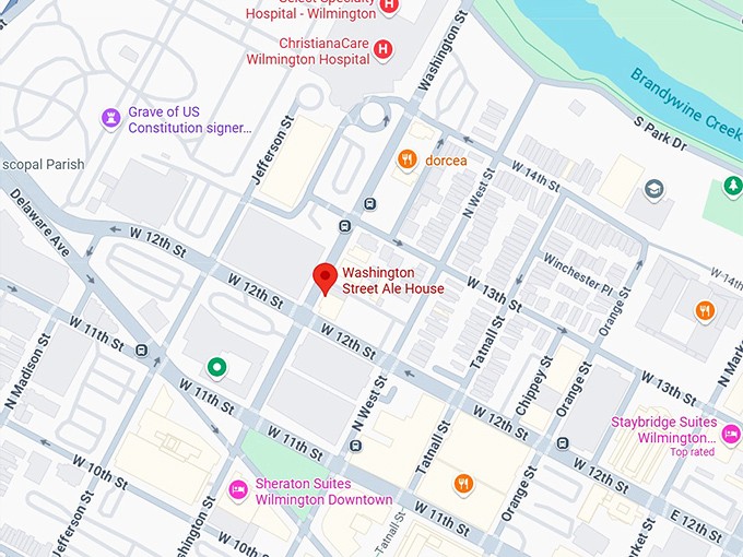 16. washington street ale house map