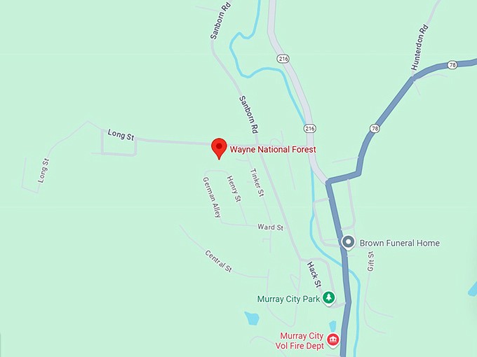 16. wayne national forest map