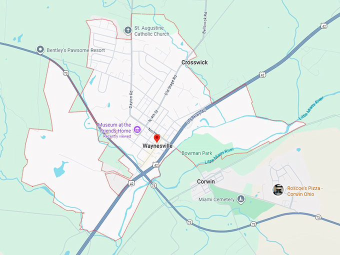 16. waynesville oh map