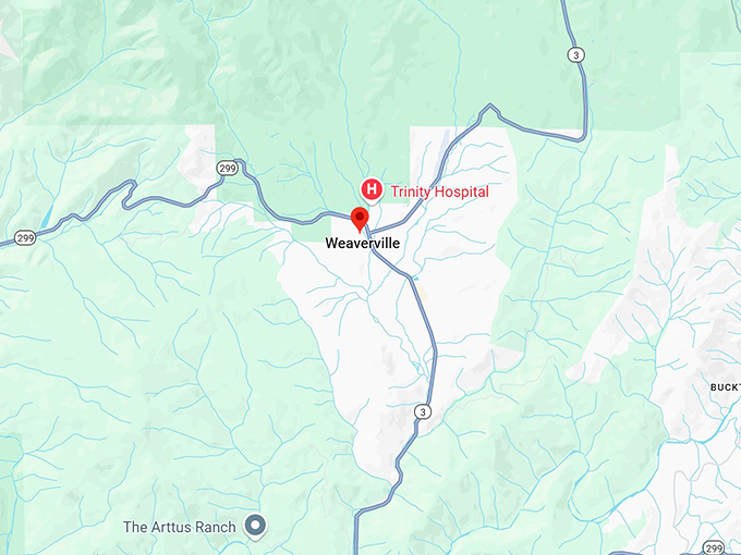 16. weaverville ca map