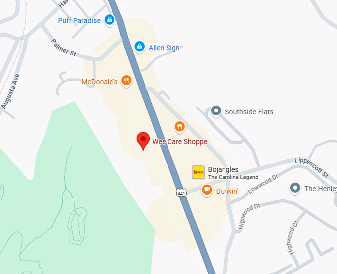 16. wee care shoppe map