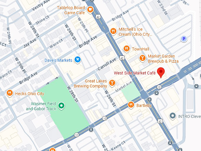 16. west side market caf&eacute; map