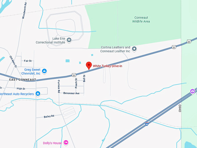 16. white turkey drive in map