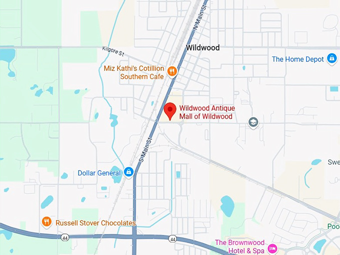 16. wildwood antique mall of wildwood map
