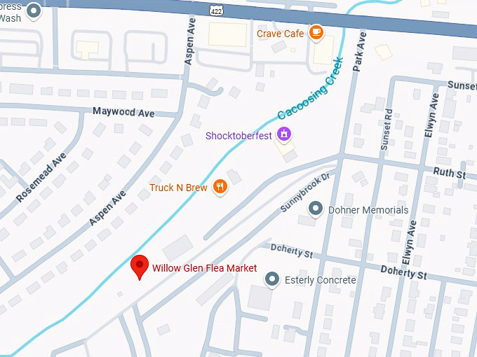 16. willow glen flea market map