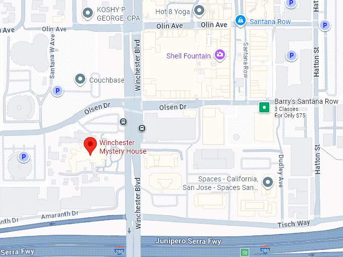 16. winchester mystery house map