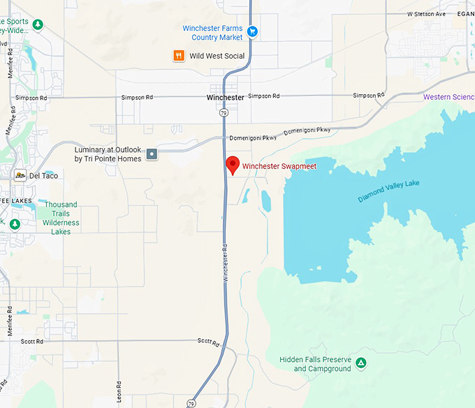 16. winchester swapmeet map