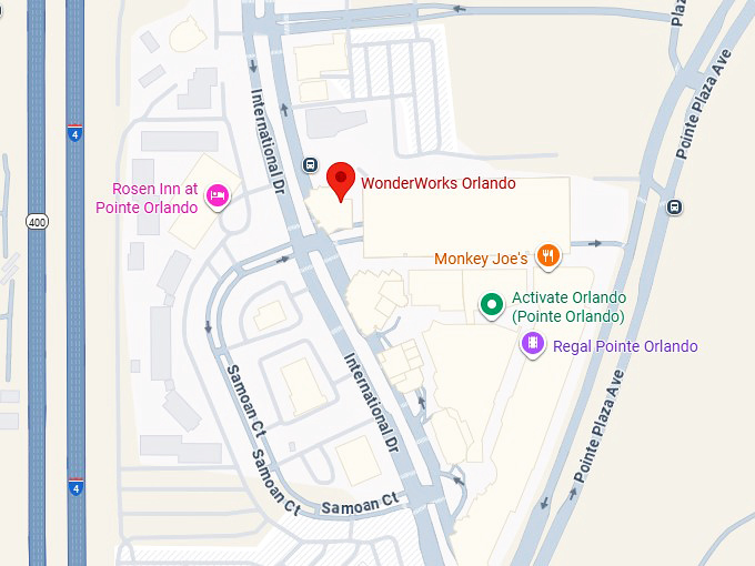 16. wonderworks orlando map