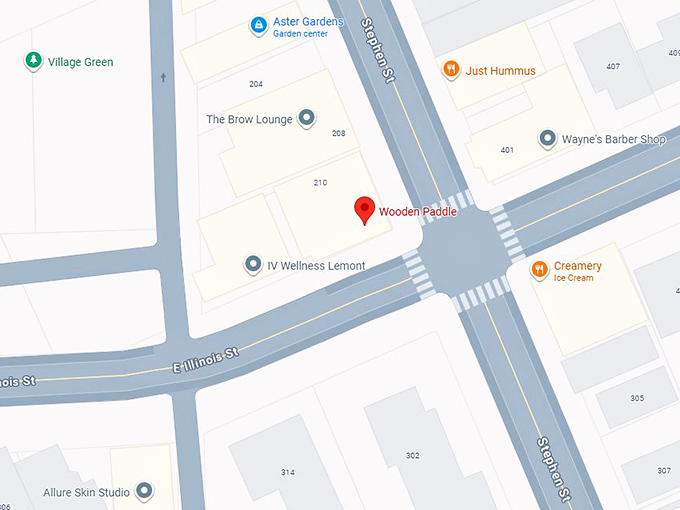 16. wooden paddle map