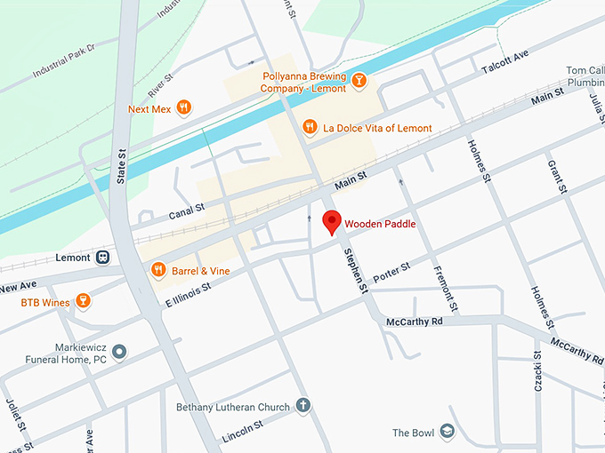 16. wooden paddle map