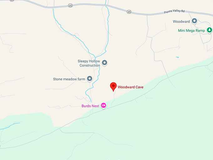 16. woodward cave map