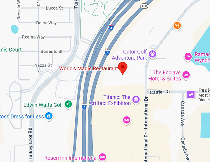 16. world's magic restaurant map