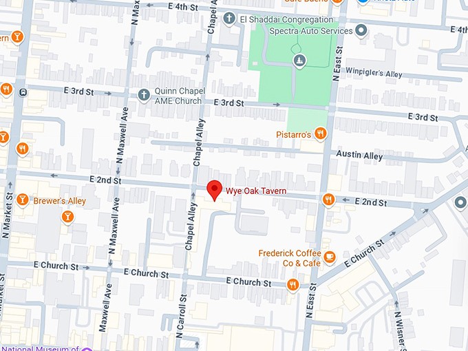 16. wye oak tavern map