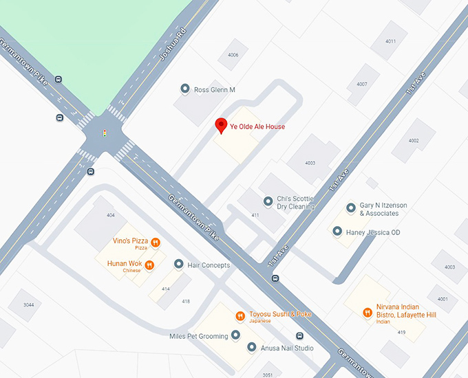 16. ye olde ale house map