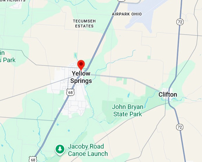 16. yellow springs map