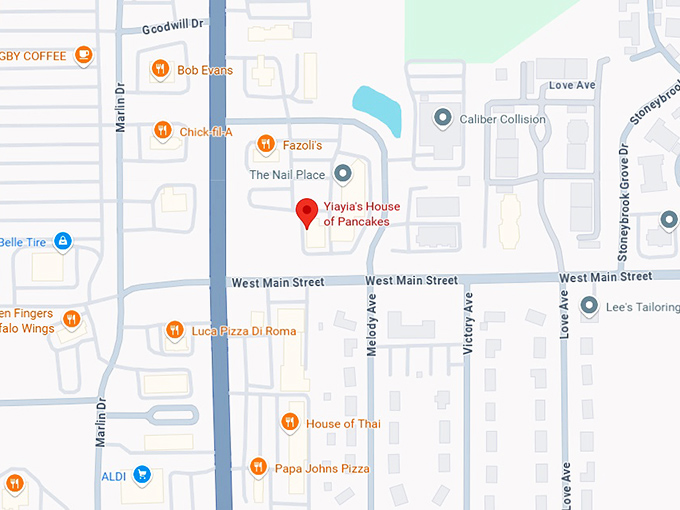 16. yiayia's house of pancakes map