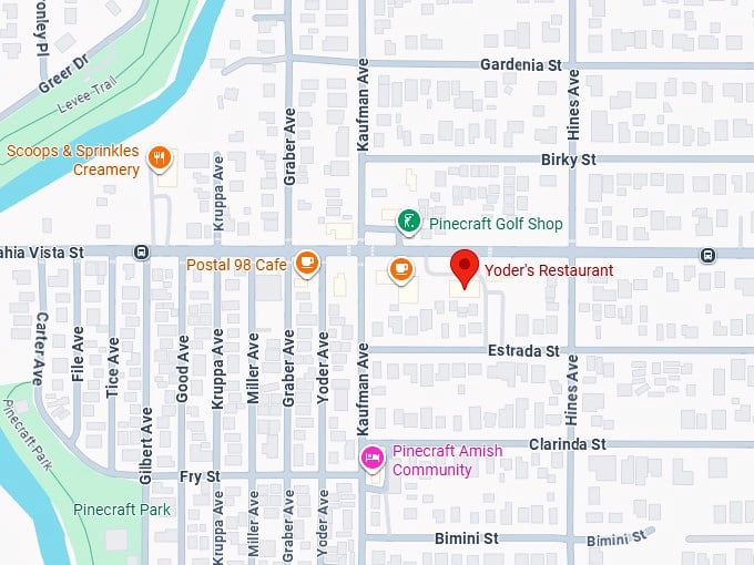 16. yoder's restaurant map