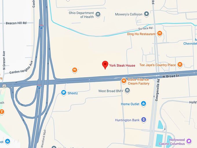 16. york steak house map