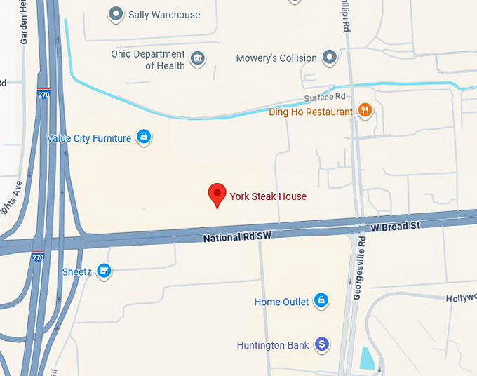 16. york steak house map
