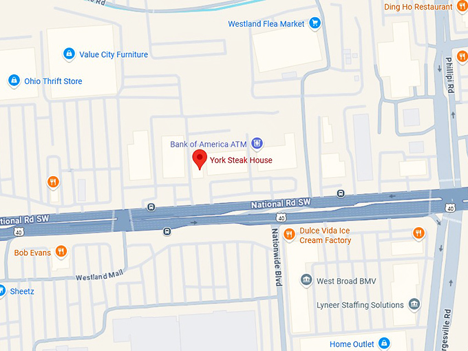 16. york steak house map