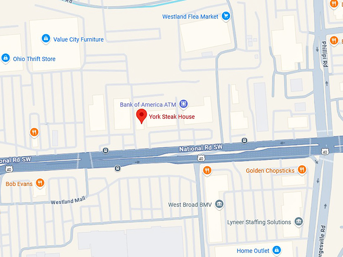 16. york steak house map