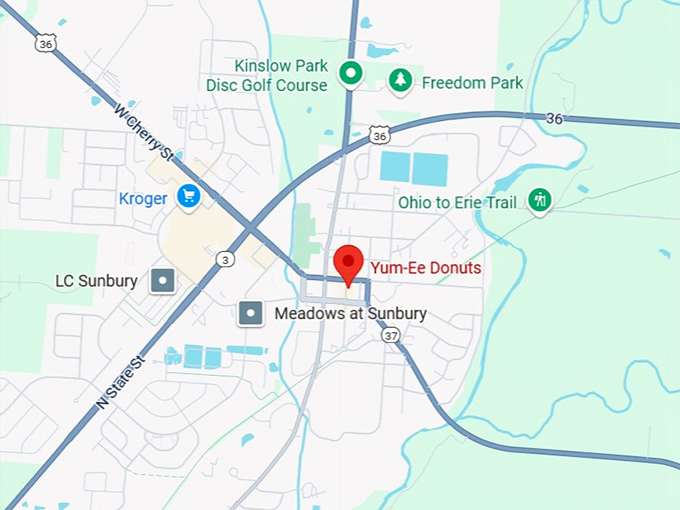 16. yum‑ee donuts map